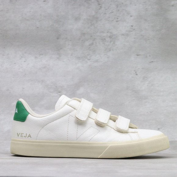 Veja | Shoes | Veja Recife Chromefree Womens 9 Us White Green Leather ...